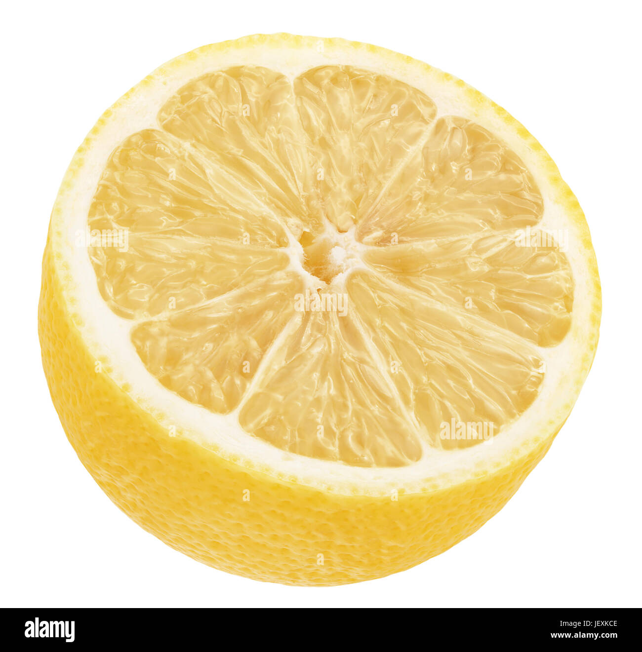 half of lemon isolated on a white background Stock Photo - Alamy
