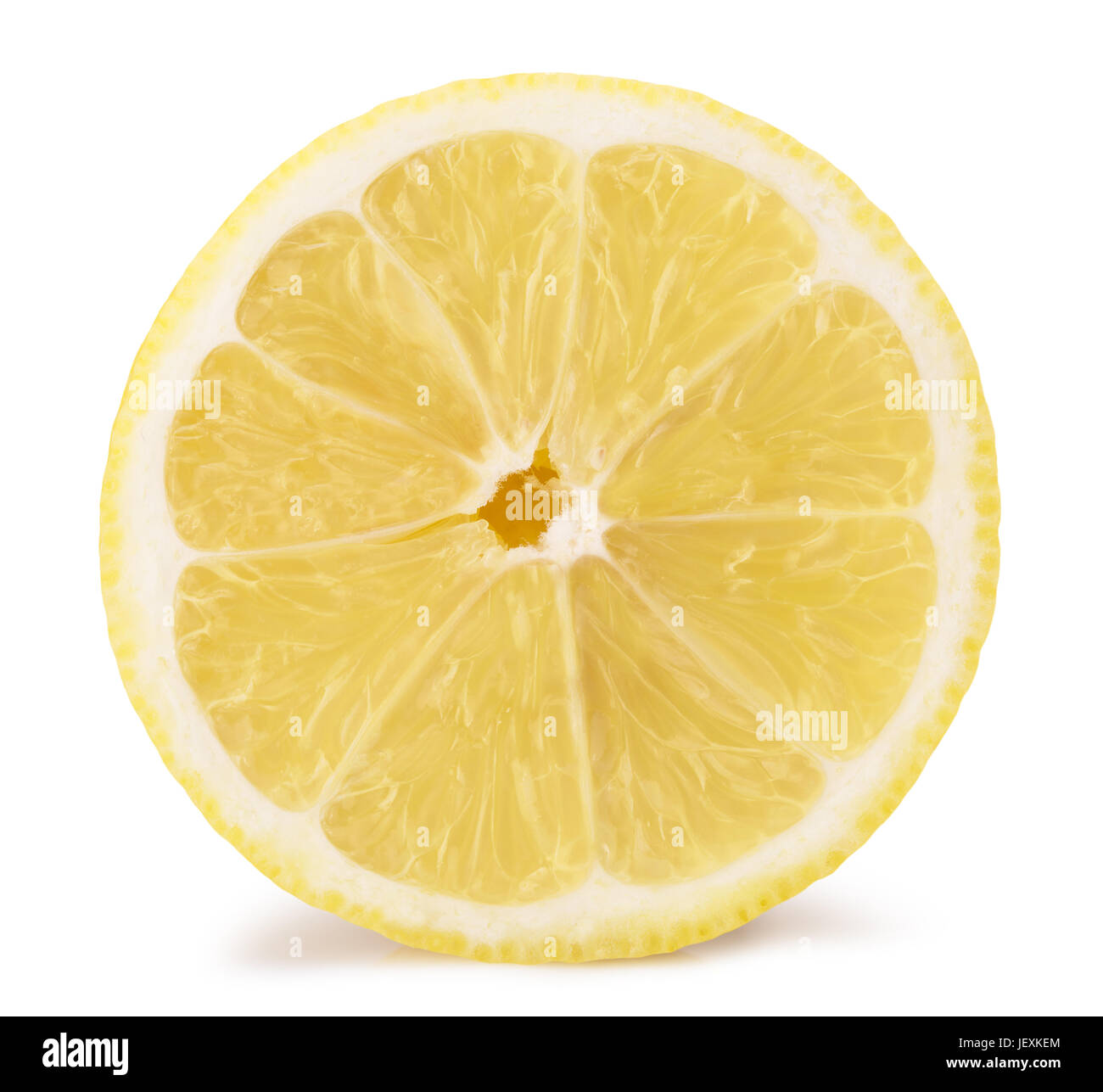 half of lemon isolated on a white background Stock Photo - Alamy