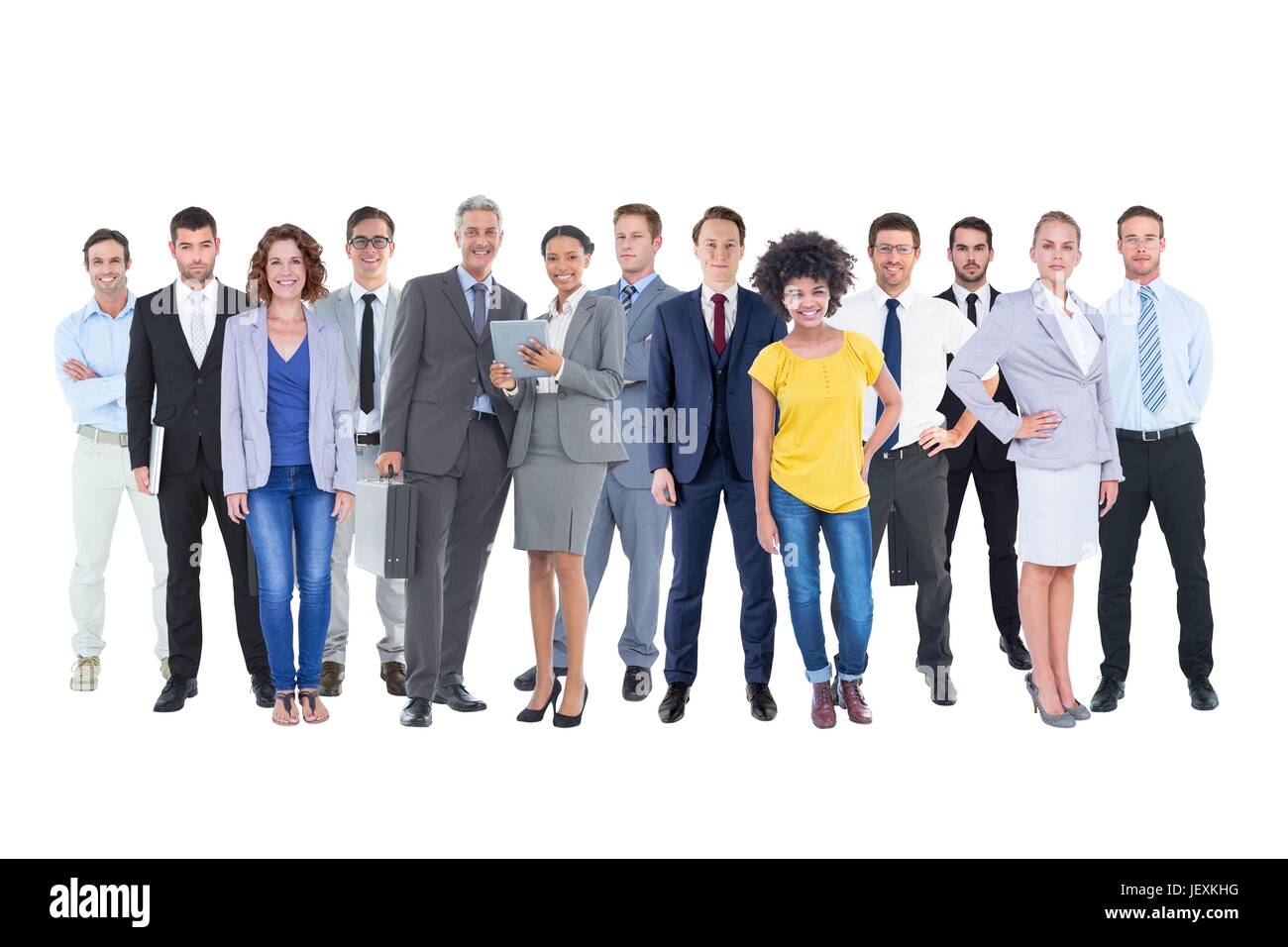 Mixed race business team Cut Out Stock Images & Pictures - Alamy