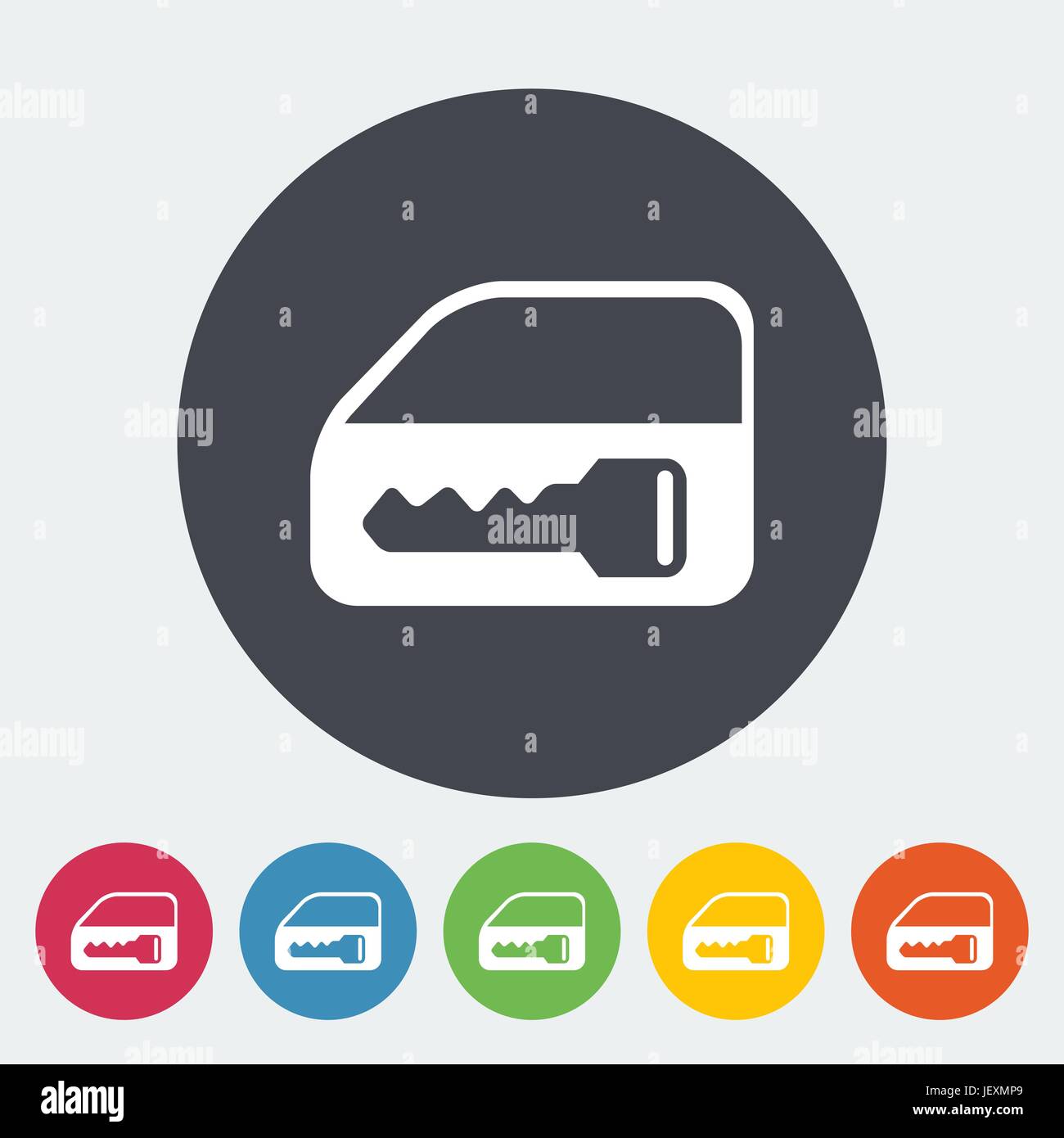 Window lock. Single flat icon on the circle. Vector illustration Stock ...