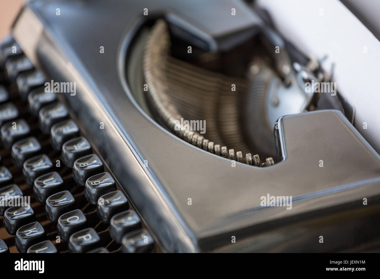 extreme Close up view of typewriter Stock Photo - Alamy