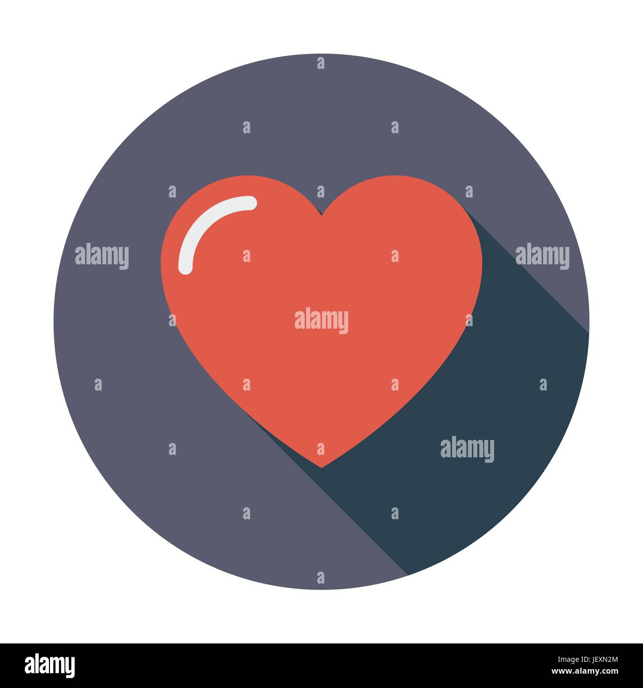 Heart. Flat vector icon for mobile and web applications. Vector ...