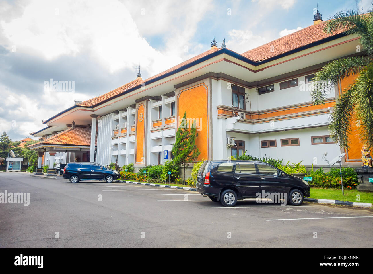 BALI, INDONESIA - MARCH 08, 2017: Centre building is a goverment office ...
