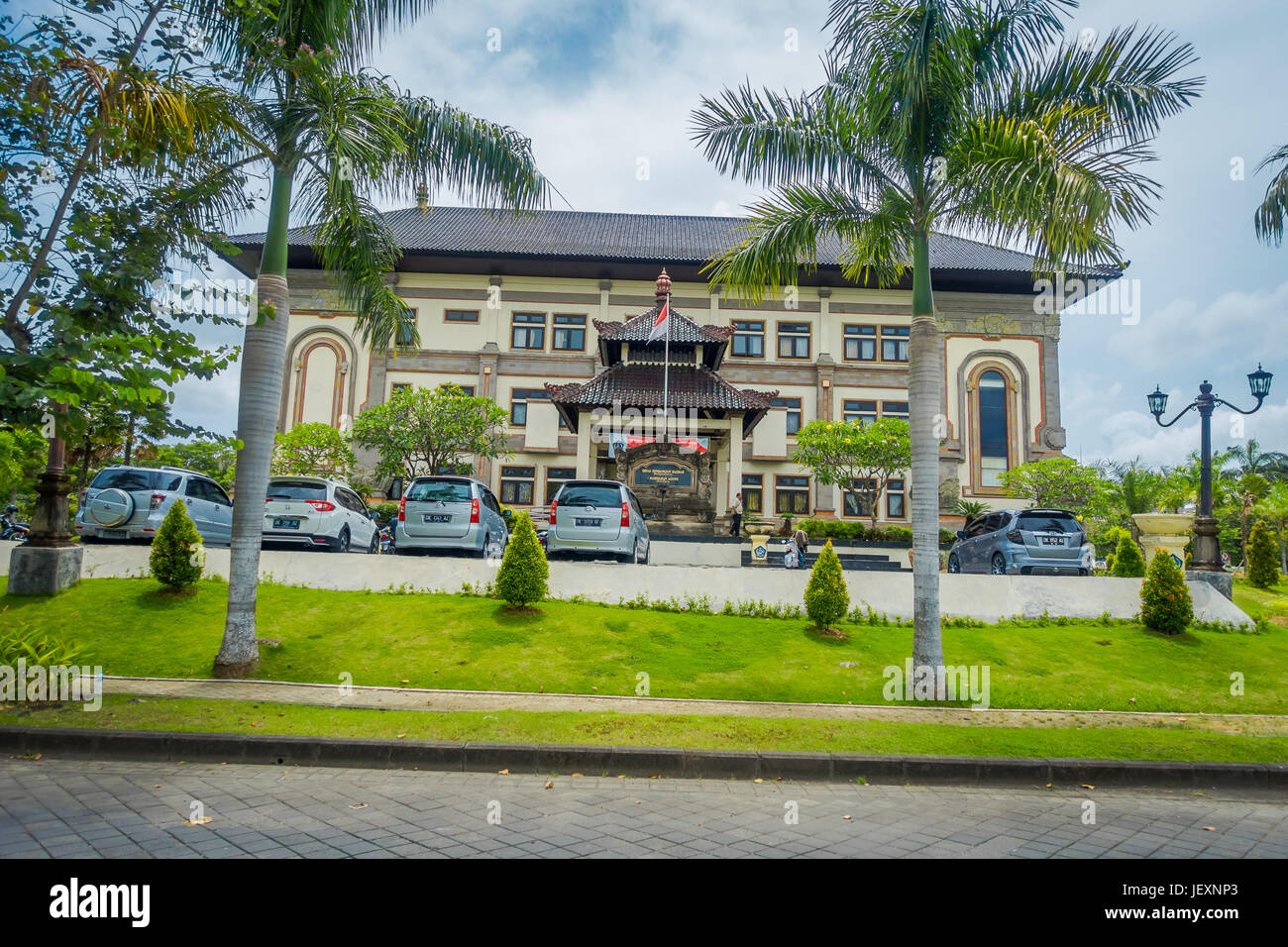 BALI, INDONESIA - MARCH 08, 2017: Centre building is a goverment office ...