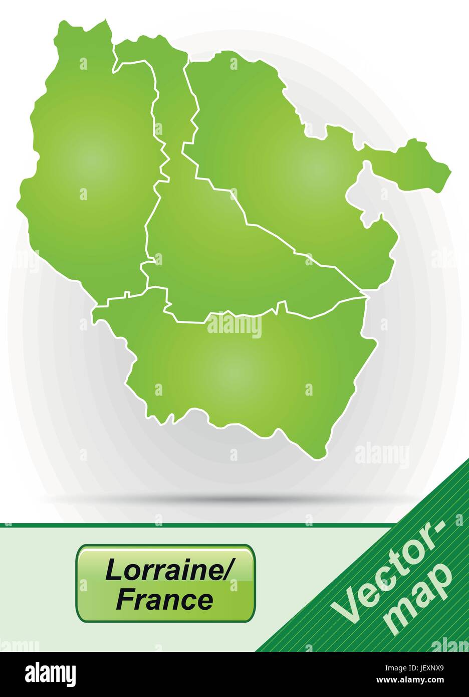 border map of lorraine with borders in green Stock Vector Image & Art ...