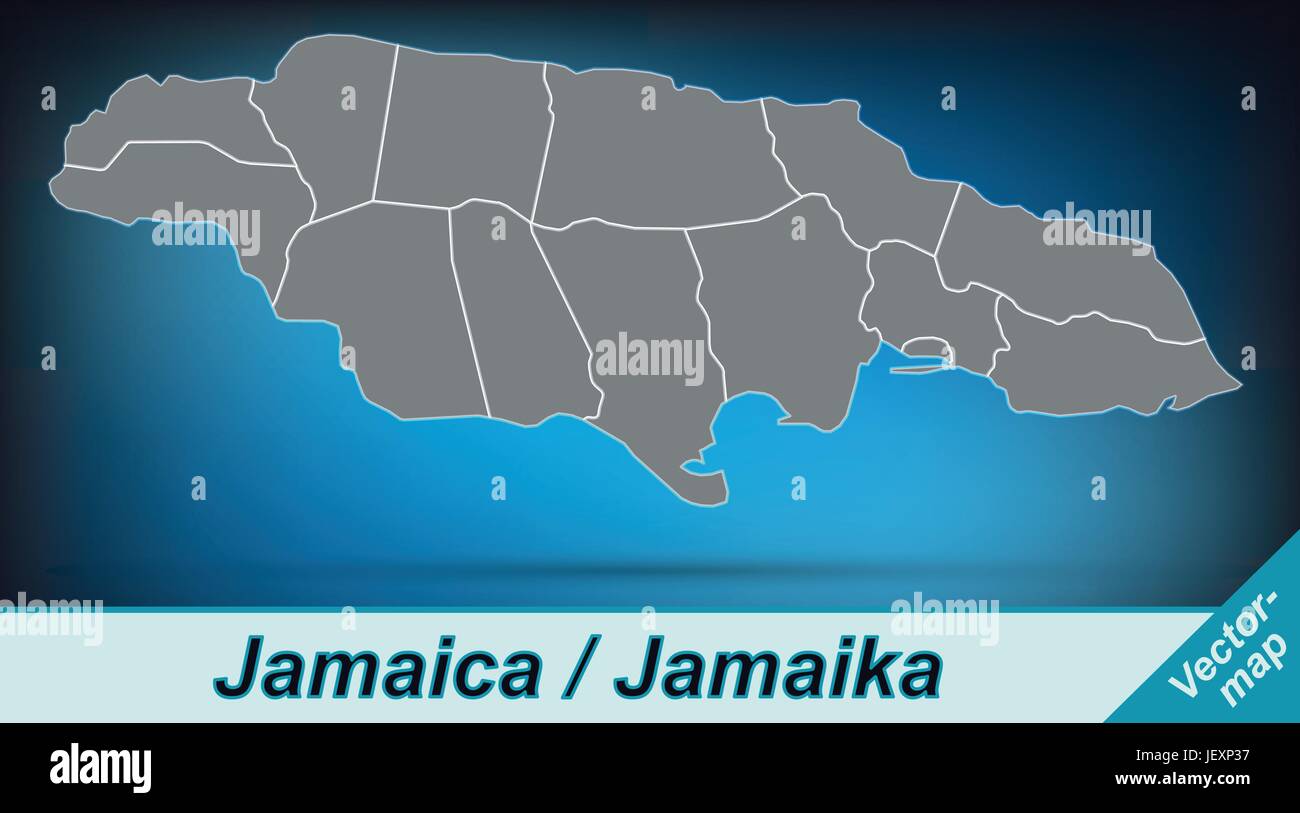 Map of jamaica hi-res stock photography and images - Alamy