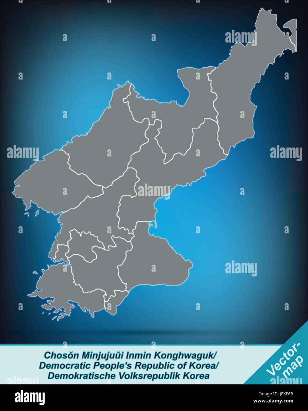 Map of north korea map hi-res stock photography and images - Alamy