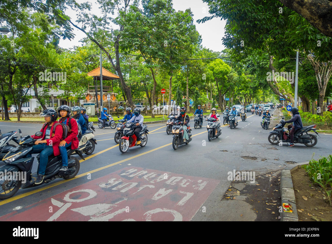 Indonesia bali denpasar traffic jam hi-res stock photography and images ...