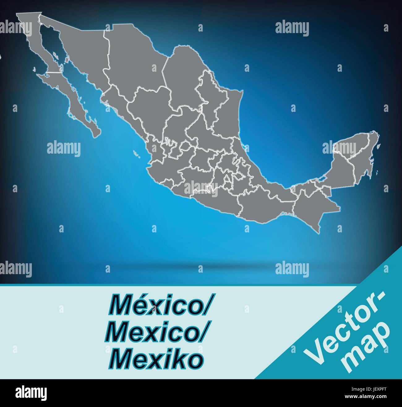Map of mexico hi-res stock photography and images - Alamy