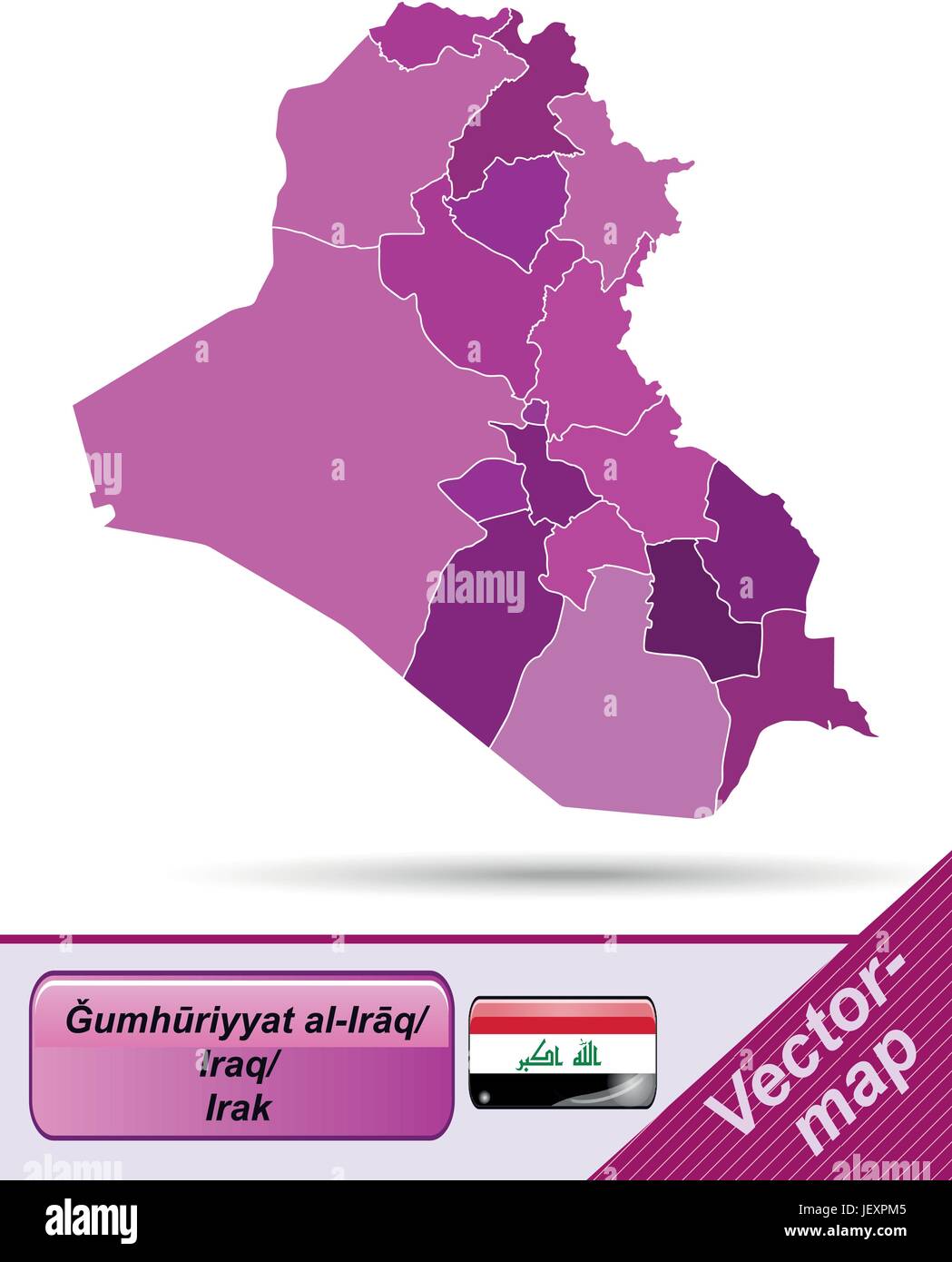 Map of iraq hi-res stock photography and images - Alamy