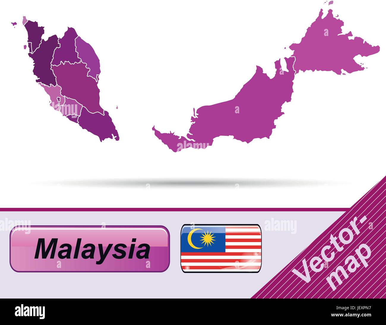 Map of malaysia hi-res stock photography and images - Alamy