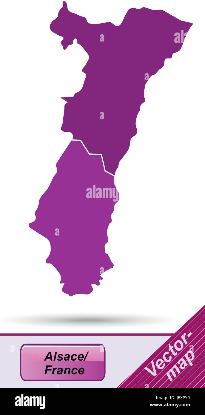 border map of alsace borders in violet Stock Vector Image & Art - Alamy