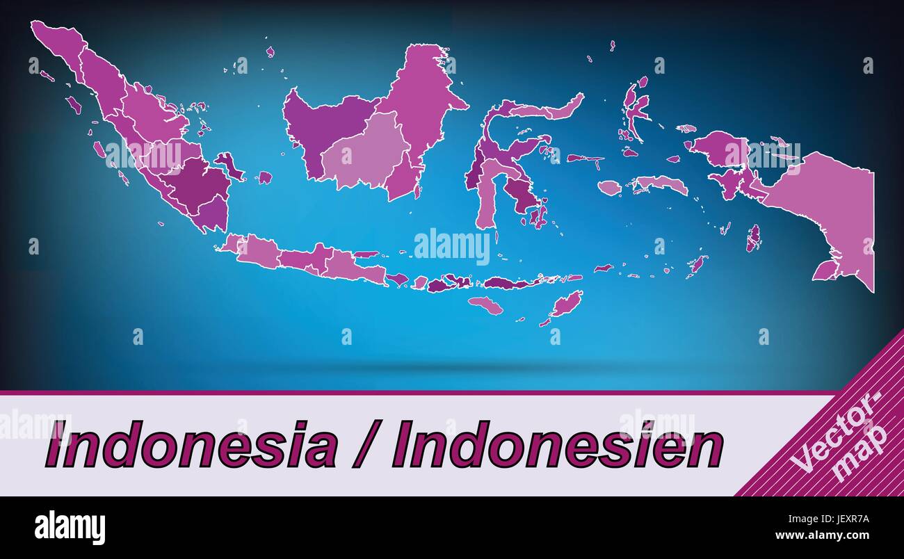 Map of indonesia hi-res stock photography and images - Alamy