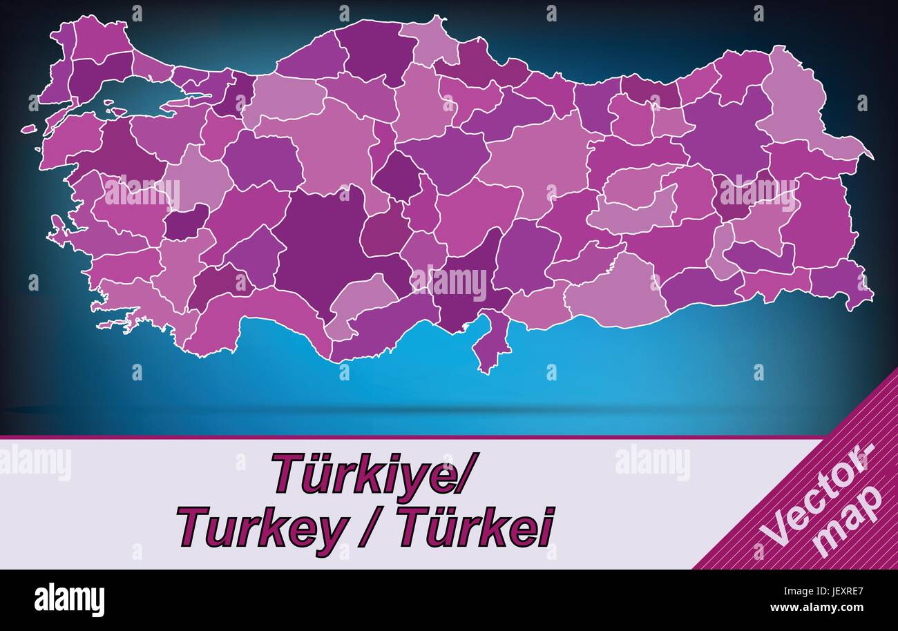 Map of konya Stock Vector Images - Alamy
