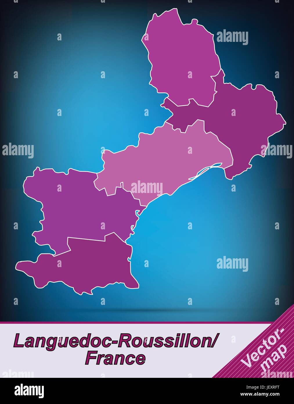 Map of languedoc hi-res stock photography and images - Alamy