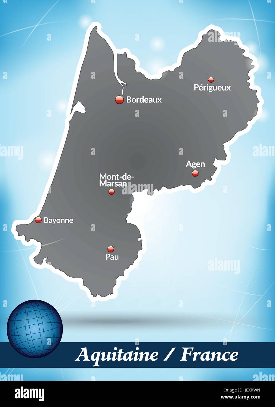 Mont de marsan map hi-res stock photography and images - Alamy