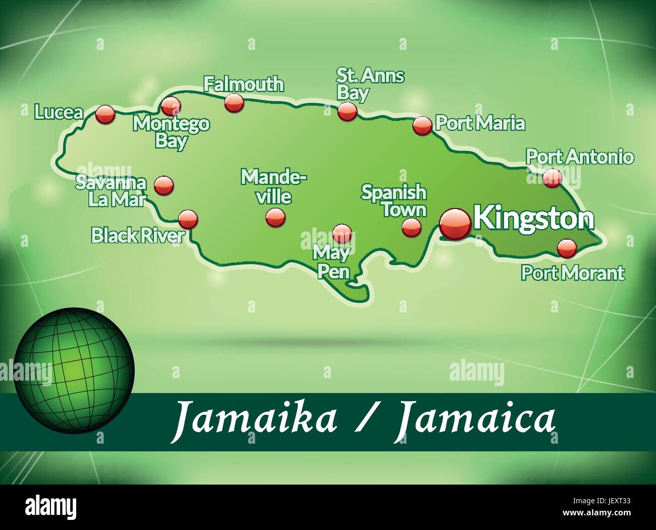 Lucea jamaica Stock Vector Images - Alamy