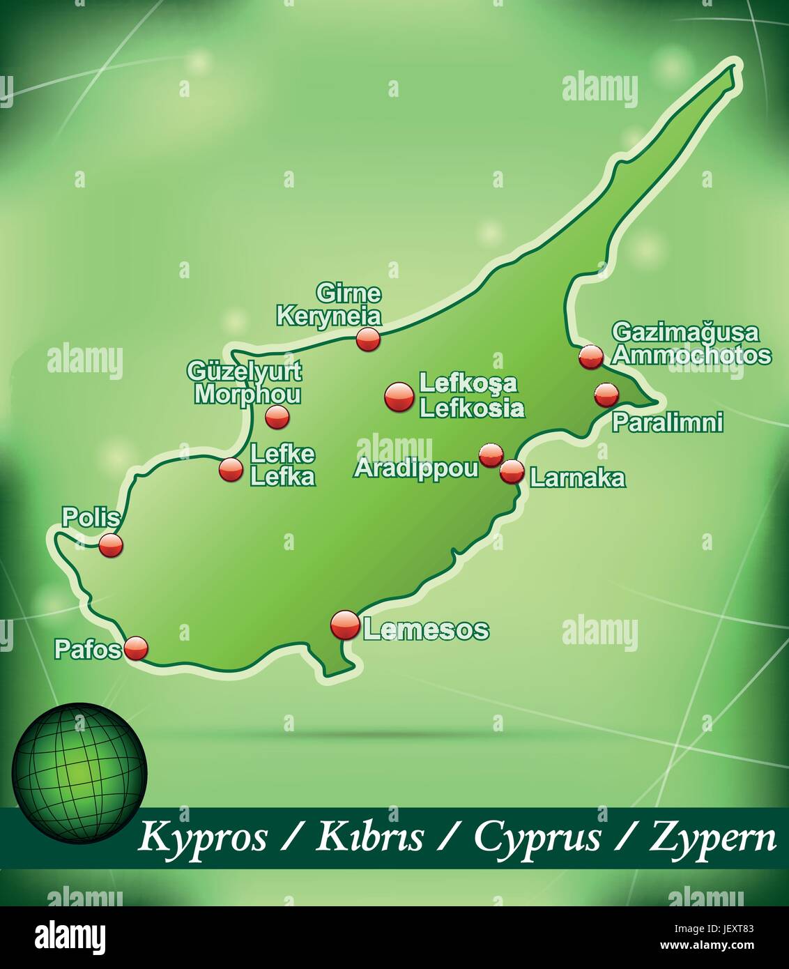 Cyprus map europe hi-res stock photography and images - Alamy