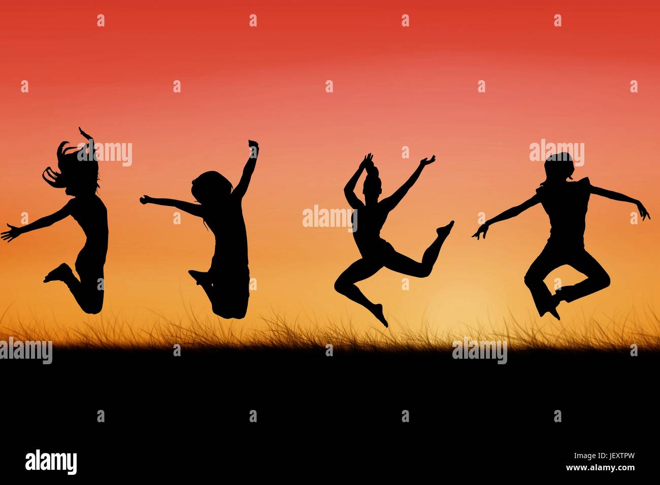 Jumping figures hi-res stock photography and images - Alamy