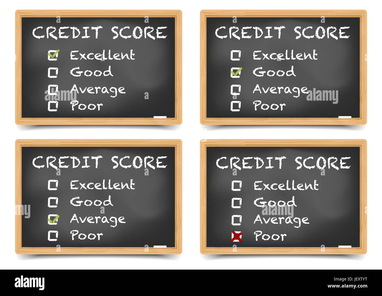 BB CreditScore set Stock Photo - Alamy