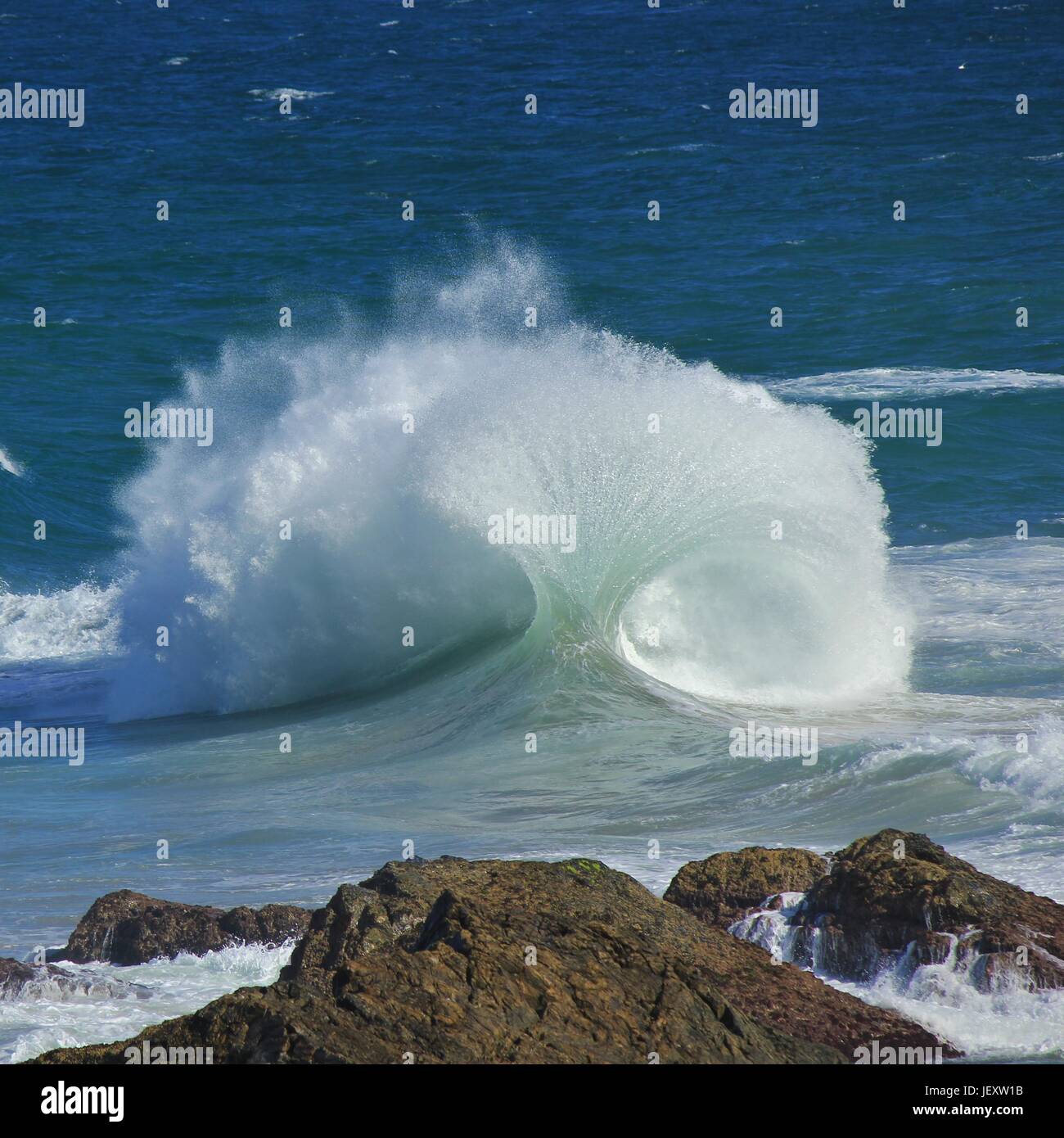 Water fountain, pacific coast Stock Photo - Alamy