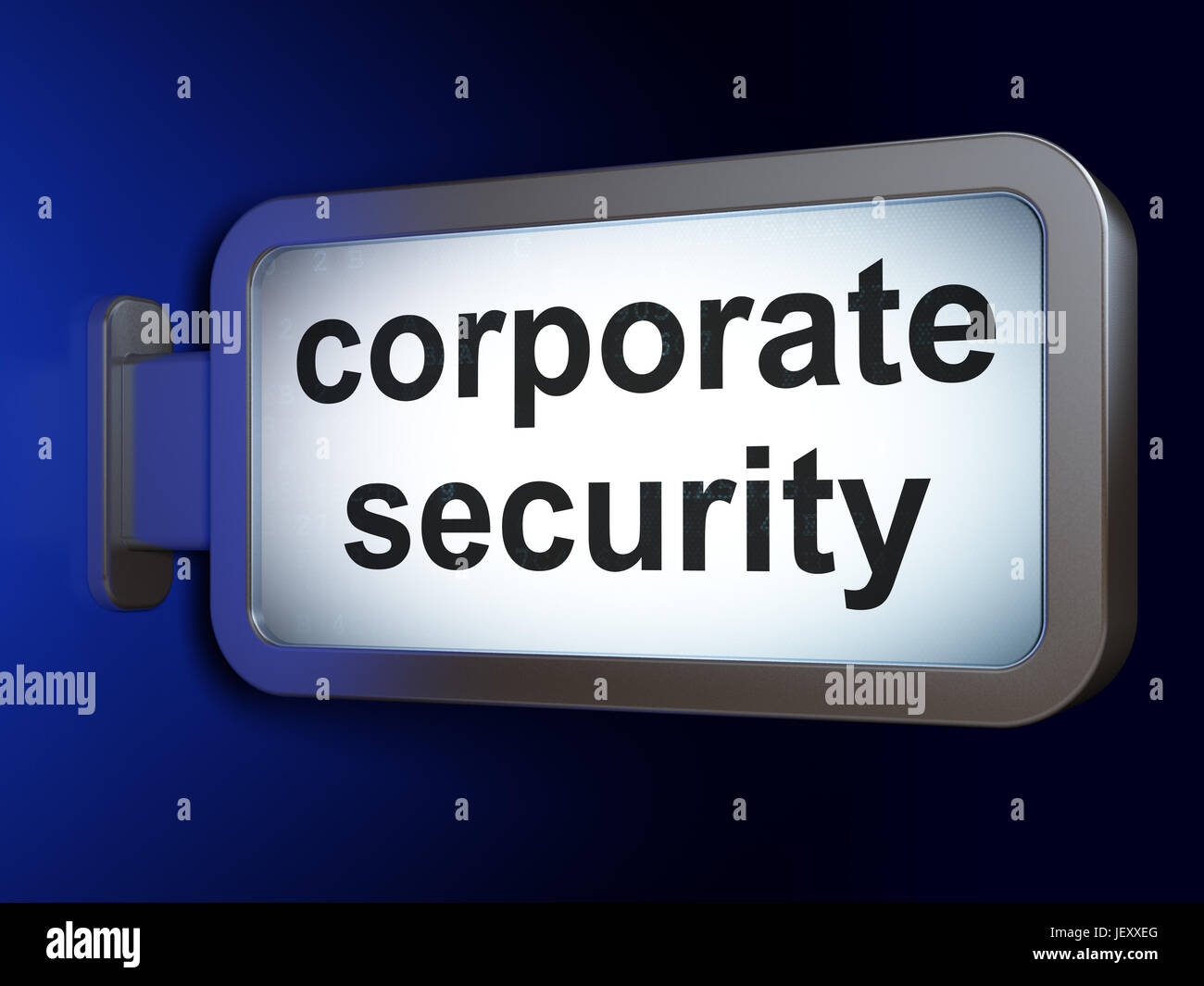 Privacy concept: Corporate Security on billboard background Stock Photo ...