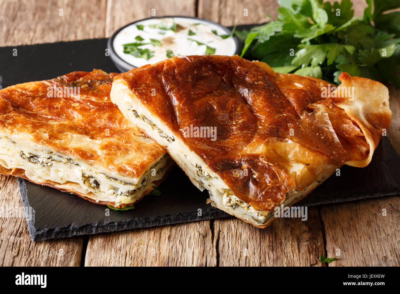 Borek with spinach hi-res stock photography and images - Alamy