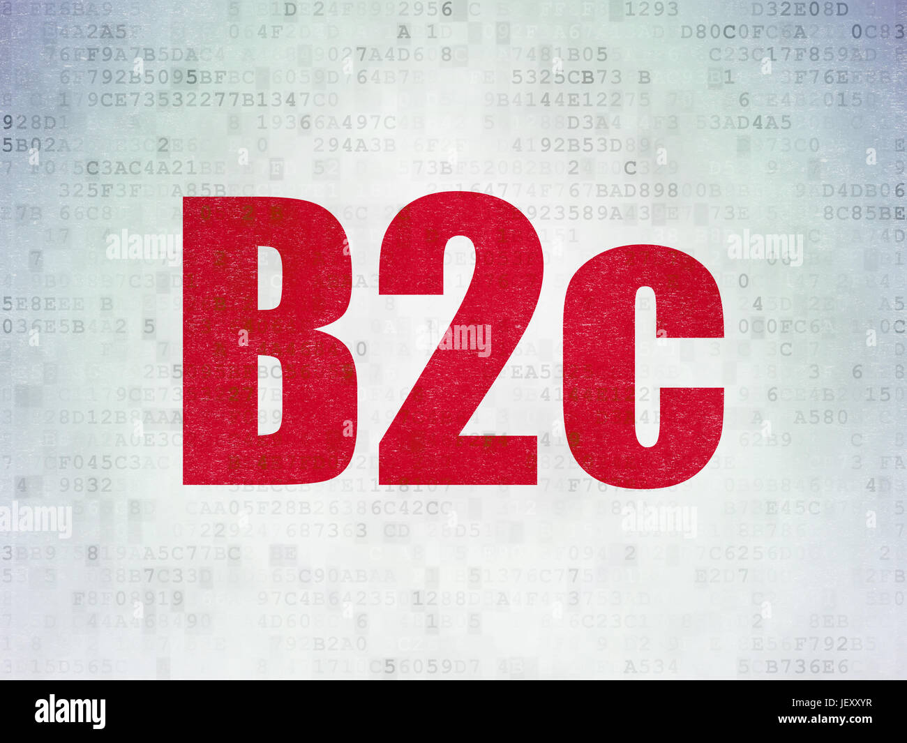 Business concept: B2c on Digital Data Paper background Stock Photo - Alamy