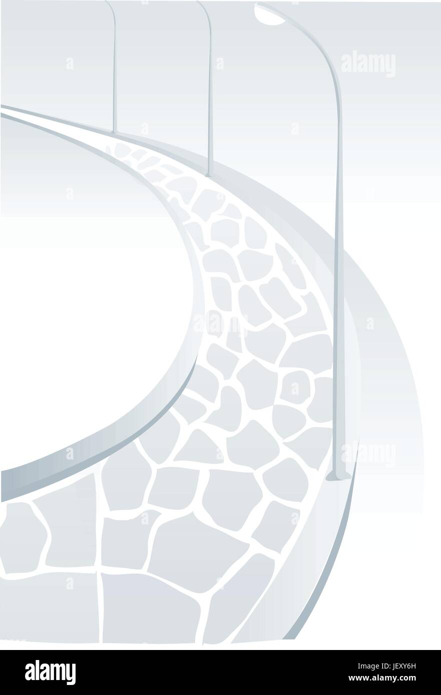 Curved light poles Stock Vector Images - Alamy