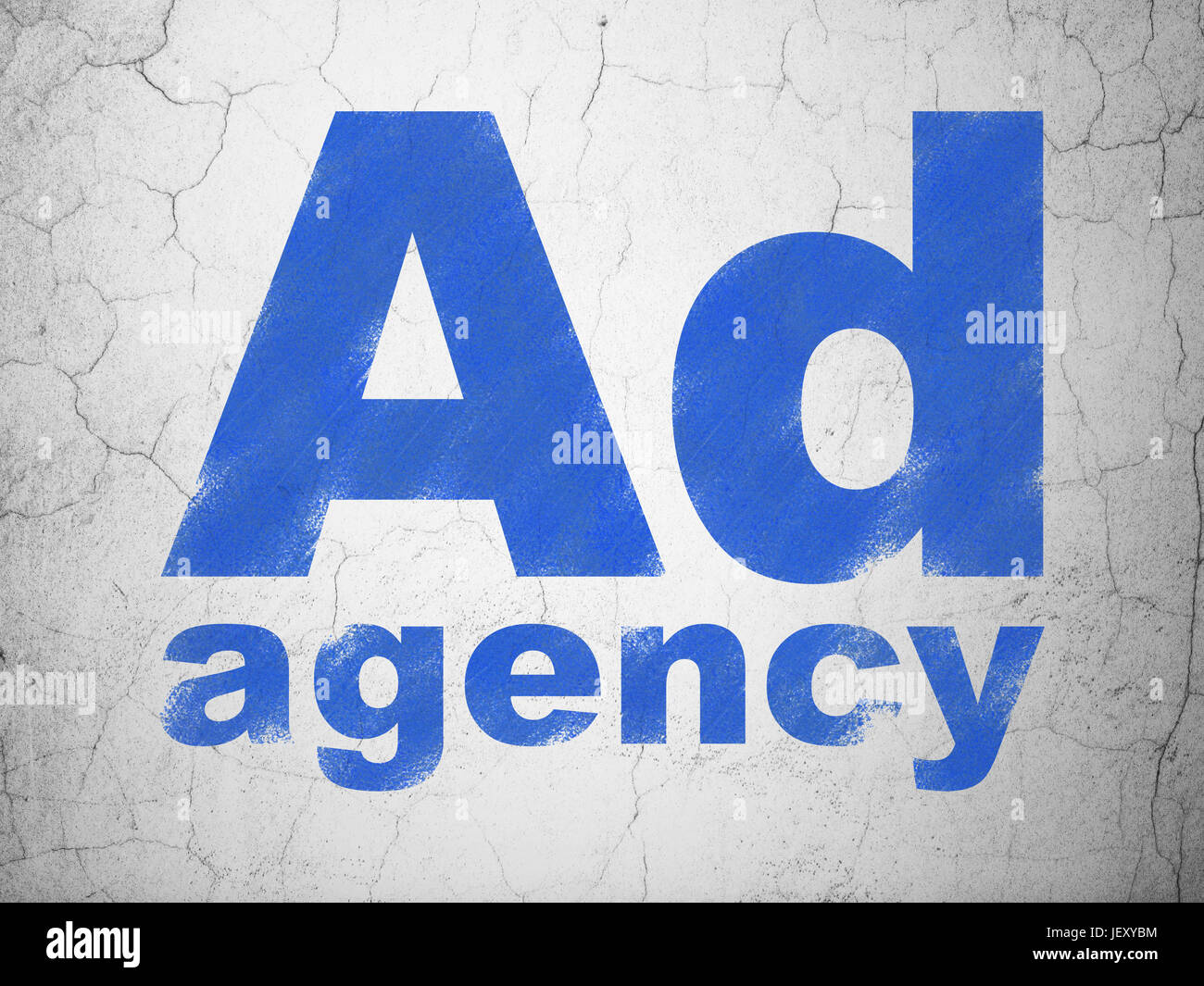Marketing concept: Ad Agency on wall background Stock Photo - Alamy