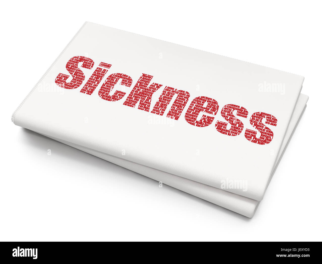 Healthcare concept: Sickness on Blank Newspaper background Stock Photo ...