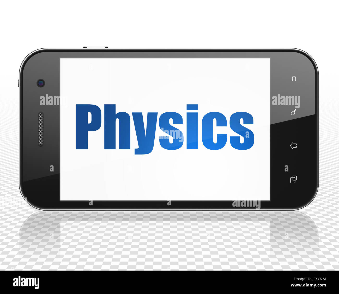 Learning concept: Smartphone with Physics on display Stock Photo - Alamy