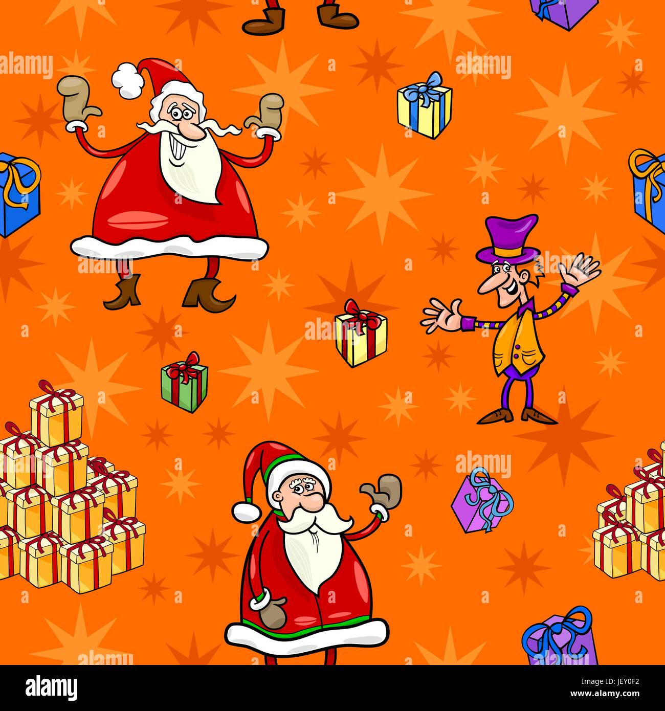 illustration, christmas, wallpaper, pattern, seamless, cartoon ...