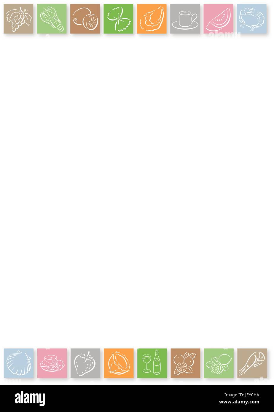 restaurant, gastronomy, symbols, menu, squares, backdrop, background ...