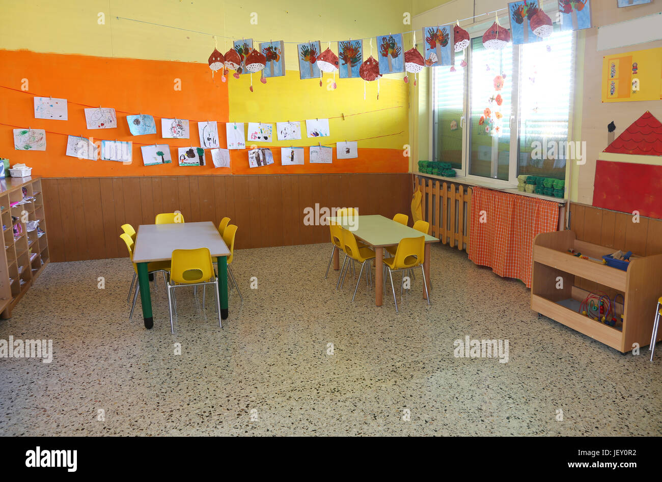 interior of a classroom without children Stock Photo - Alamy