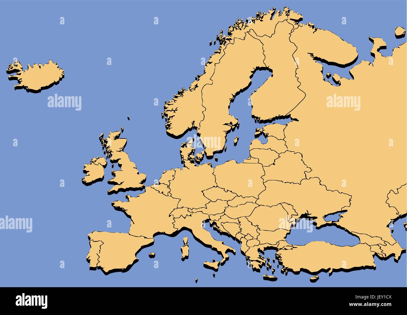 Pictographic map Stock Vector Images - Alamy
