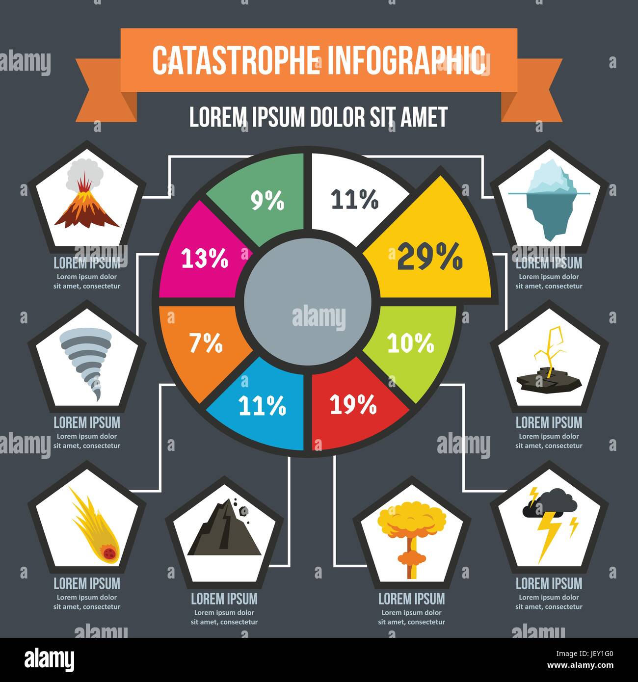 Tsunami disaster infographic hi-res stock photography and images - Alamy