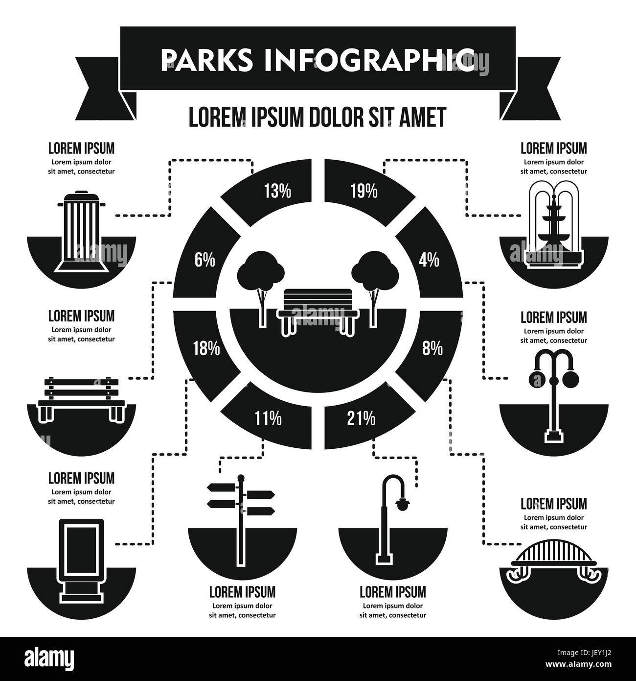Parks infographic concept, simple style Stock Vector Image & Art - Alamy