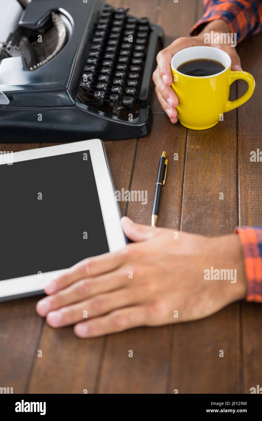 Man using typewriter High Resolution Stock Photography and Images - Alamy