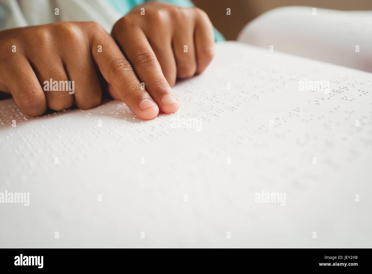 Blind Girl Reading Braille Stock Photos & Blind Girl Reading Braille ...
