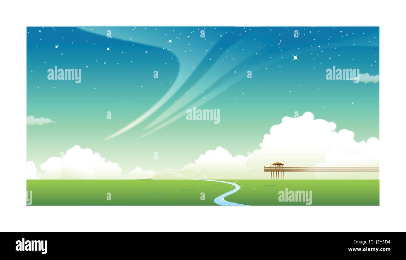 Horizontal over water Stock Vector Images - Alamy