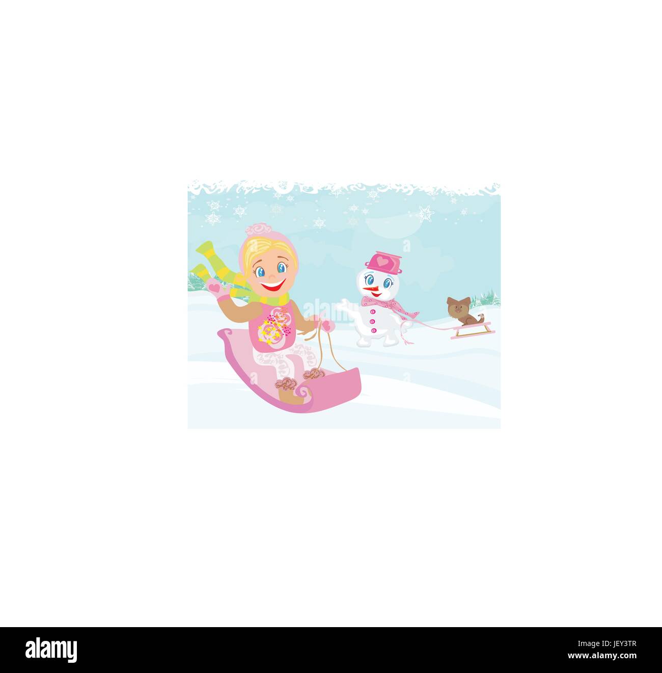 Girl laughing outdoors Stock Vector Images - Alamy