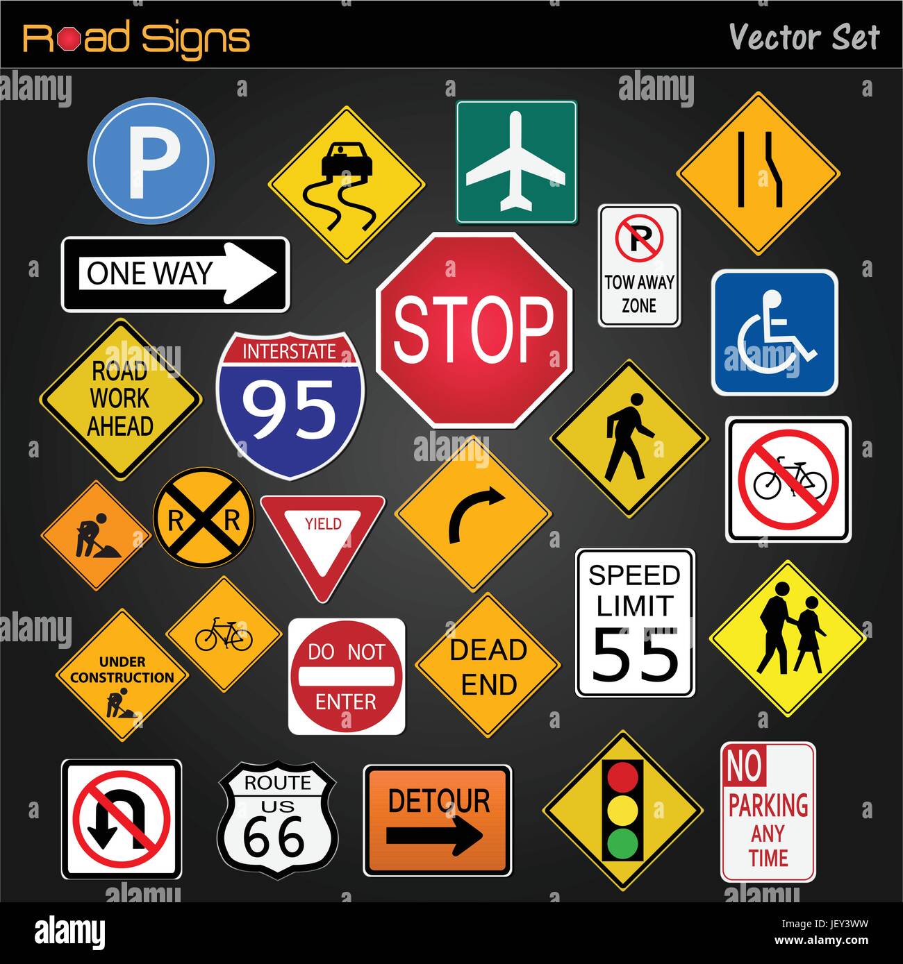 sign, signal, isolated, traffic, transportation, vector, road, street ...