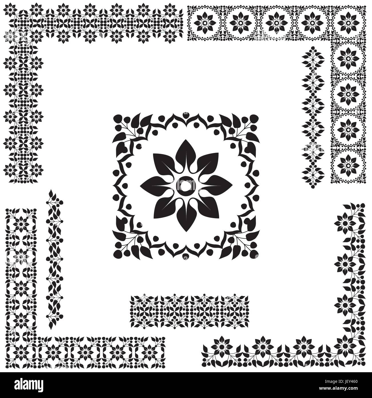 graphic, corner, turkish, accent, decorative, line, frame, emphasize ...