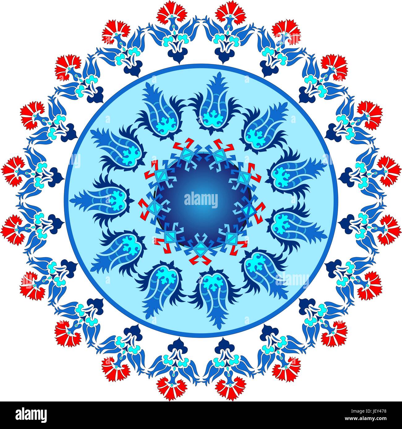 blue, antique, traditional, circle, pattern, circular, floral, blue ...