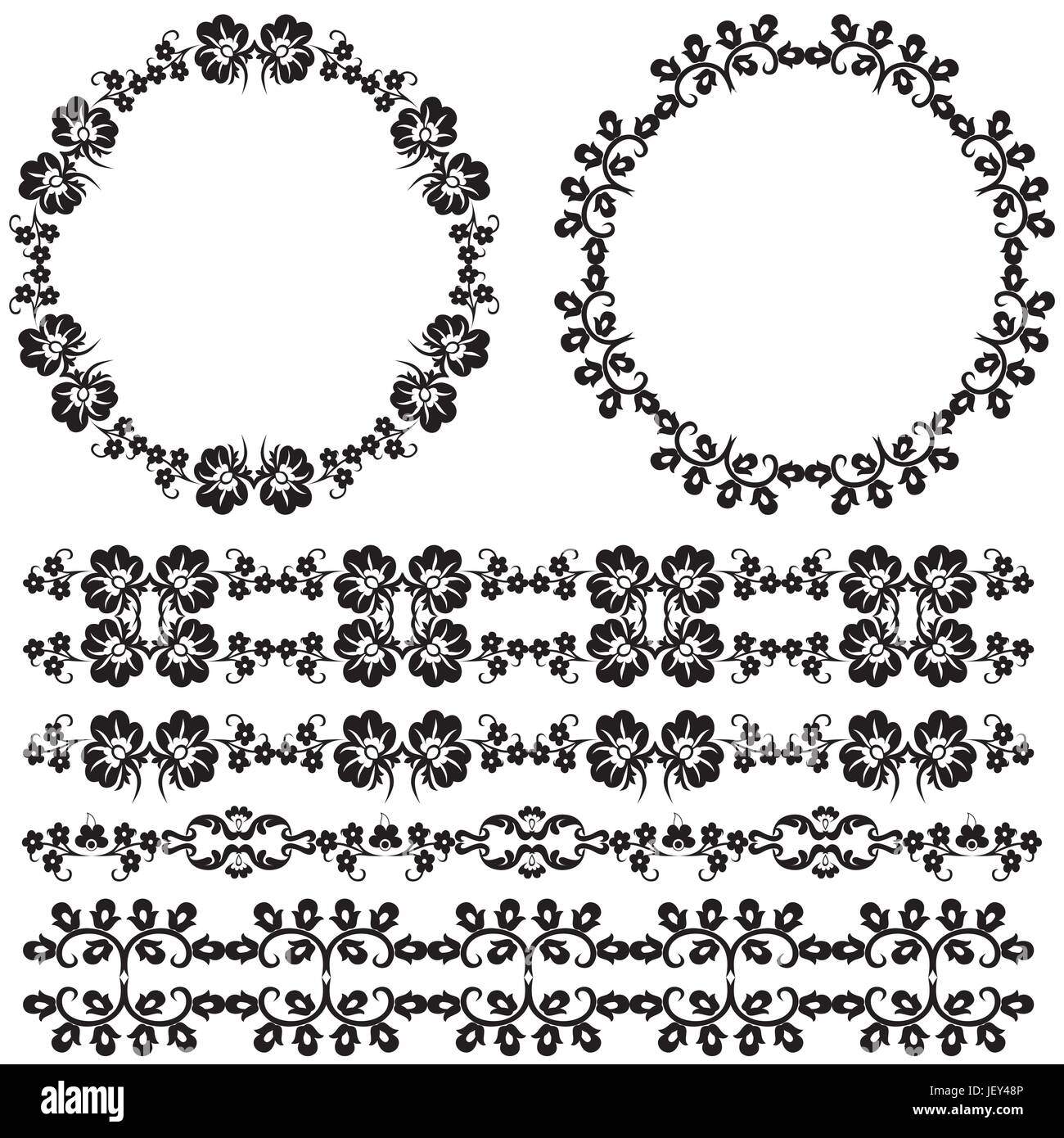 deco, circle, oriental, circular, frame, elegant, border, framework ...