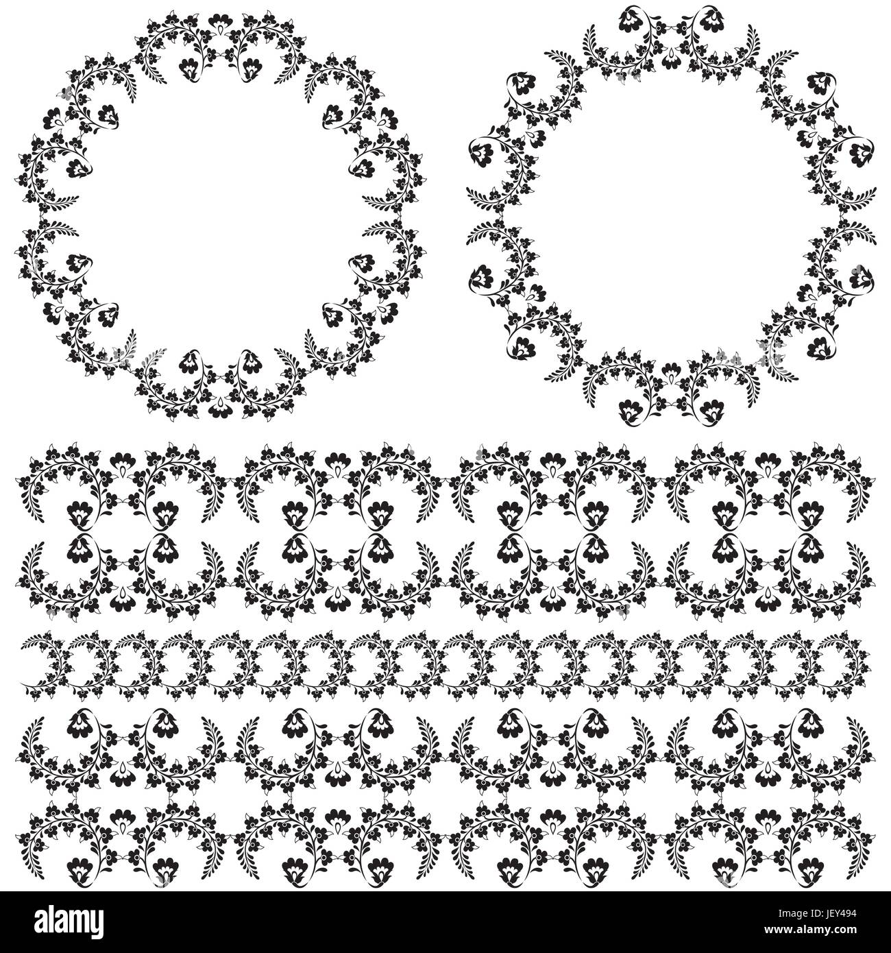 deco, circle, oriental, circular, frame, elegant, border, framework ...