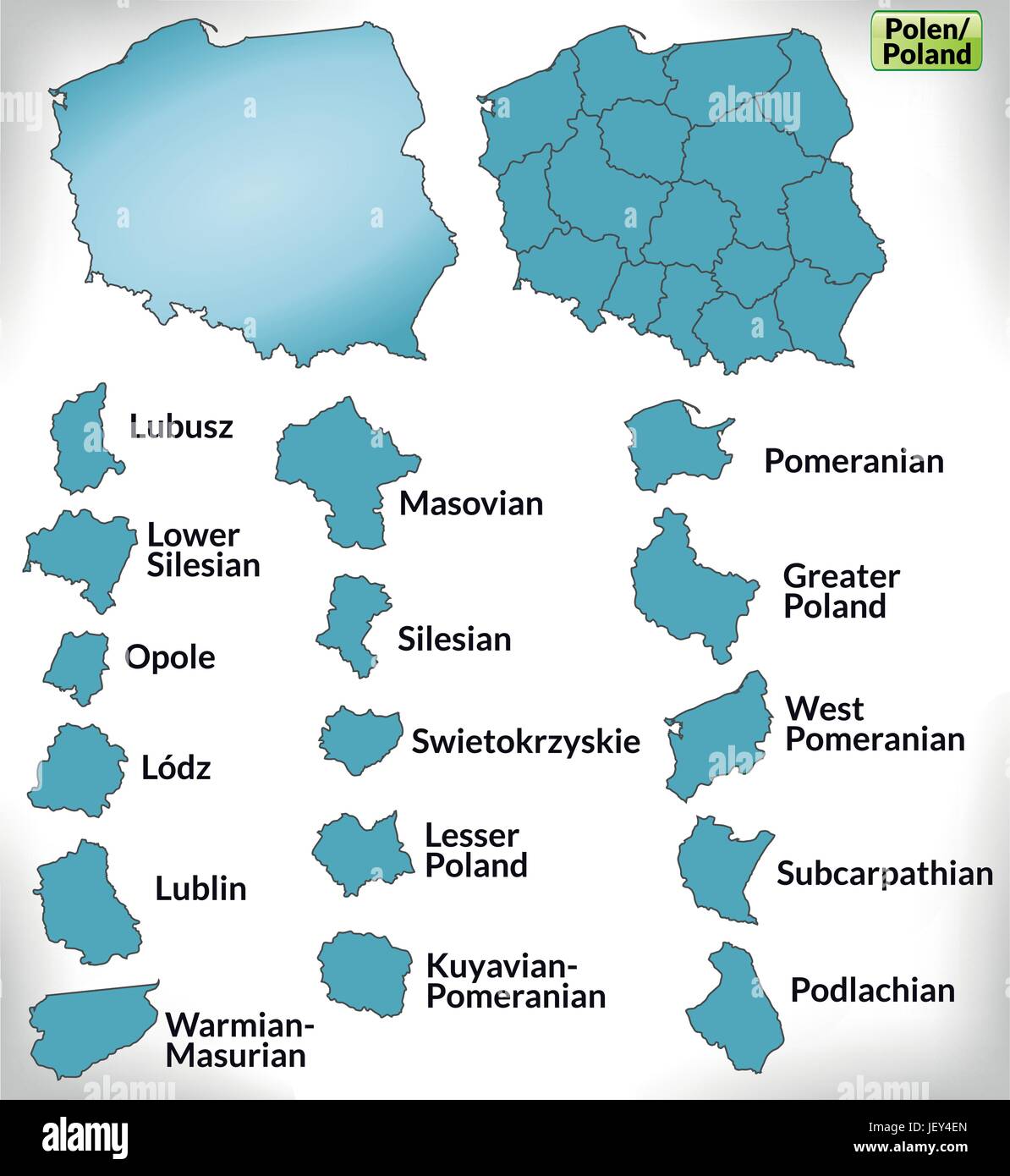 Map of poland hi-res stock photography and images - Alamy