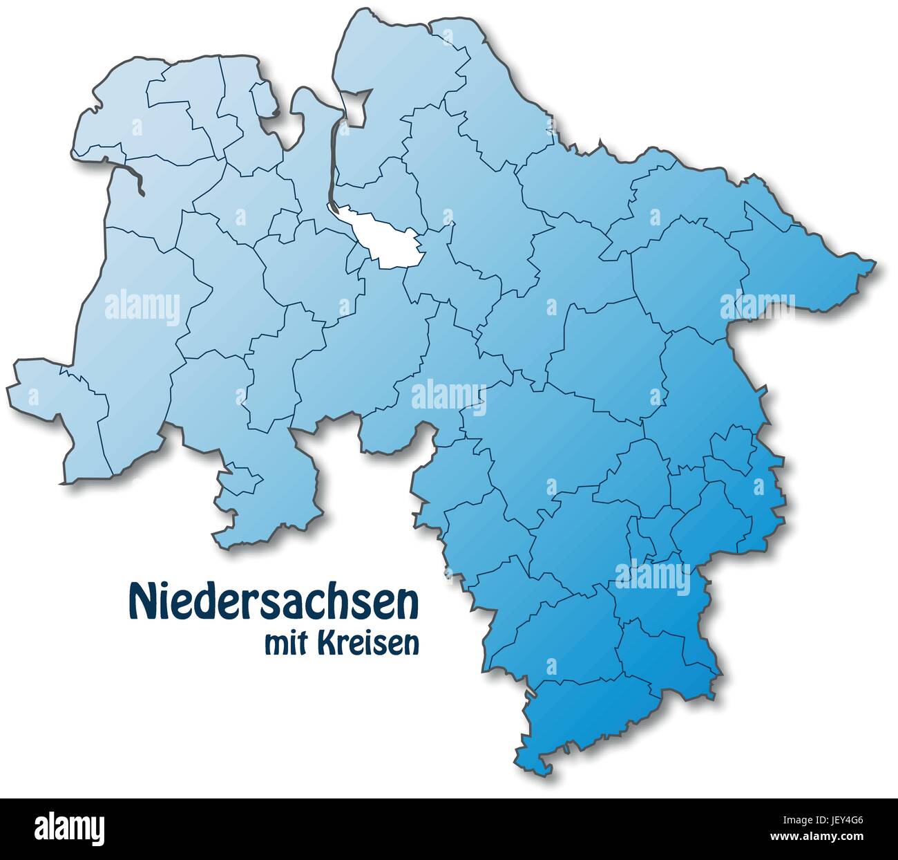 Lower saxony map vector hi-res stock photography and images - Alamy