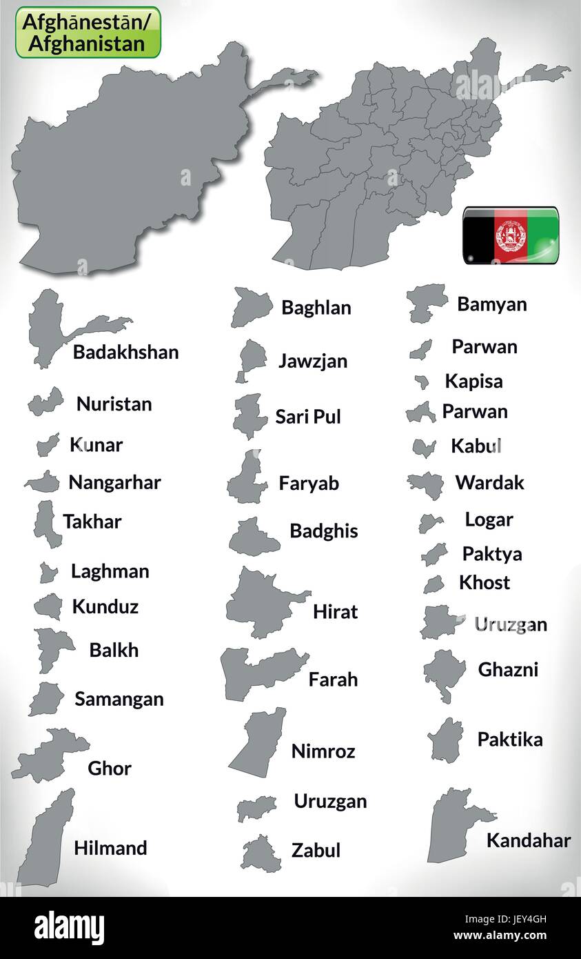 Outline map afghanistan in Stock Vector Images - Alamy